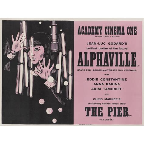 Peter Strausfeld Vintage Alphaville British Movie Poster Available For