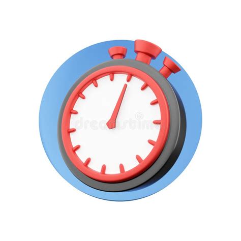 3d Stopwatch Timer Icon Illustration 3d Render Timer Icon On White Background Stock
