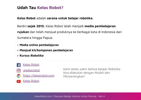 Panduan Belajar Arduino Untuk Pemula Kelas Robot 1pdf