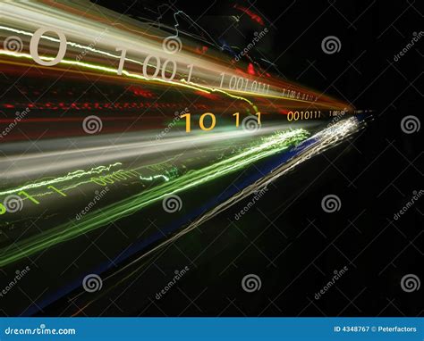 Binary Data Stock Image Image Of Futuristic Highway 4348767