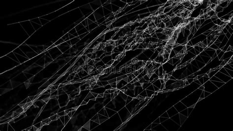Abstract Motion Digital Plexus Polygon Data Networks Alpha Matte Stock Footage Video Of