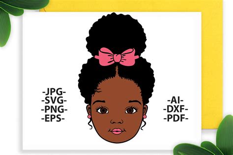 Black Girl Svg Afro Girl Svg Black History Afro Woman Svg Ribbon