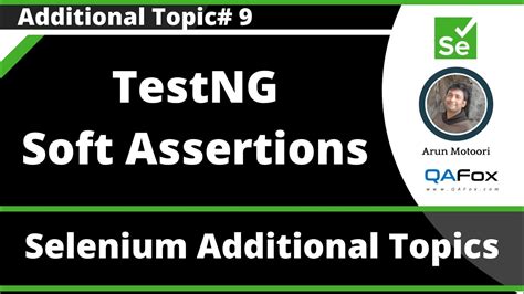 Soft Assertions In Testng Youtube