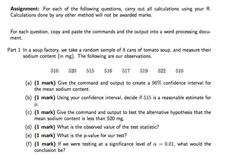 Statistics Math Examples