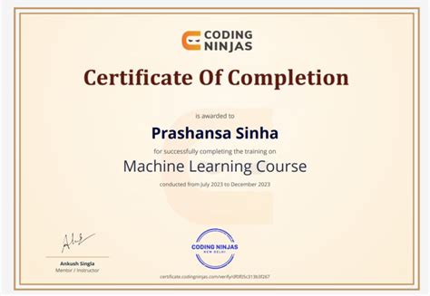 Completed A Machine Learning Course Machinelearning Datascience