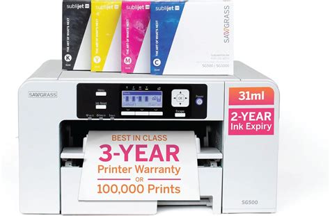 Sawgrass Sg500 Sublimation Printer Bundle User Manual