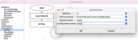 recipe 1 first calculation with dftb in seamm — dftb step 2025 3 7 documentation