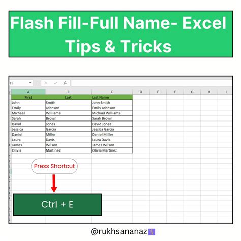Exceltips Flashfill Exceltricks Dataautomation Productivityhacks Softasia Tech