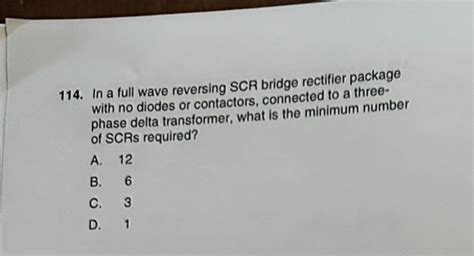 In A Full Wave Reversing Scr Bridge Rectifier Package