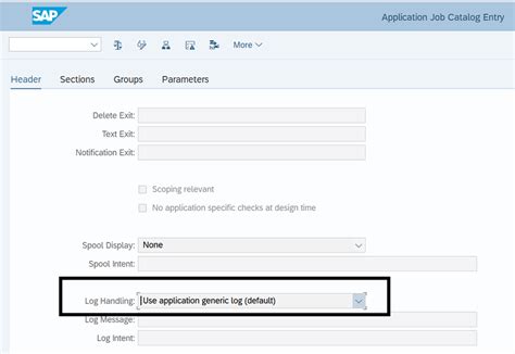 How To Show Log Icon In Application Job List Sap Community