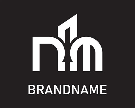 Premium Vector Letter Nm Logo Design Template