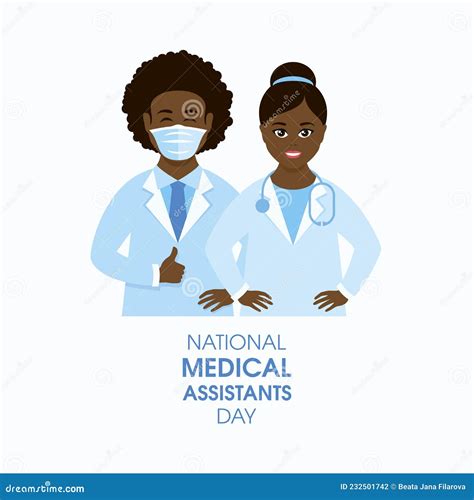 Vectores De Día De Asistentes Médicos Nacionales Ilustración Del Vector