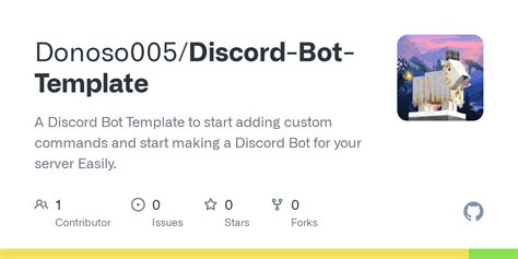 GitHub Donoso005 Discord Bot Template A Discord Bot Template To Start Adding Custom Commands