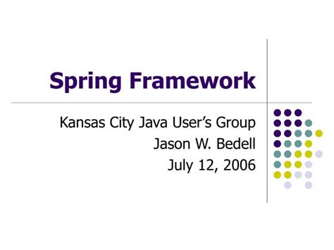 Ppt Spring Framework Powerpoint Presentation Free Download Id4729365
