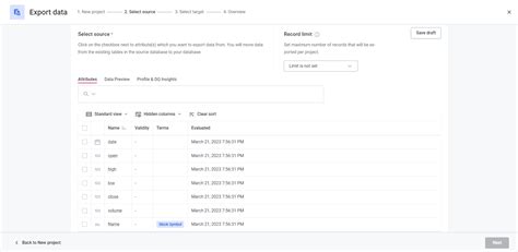 Data Export Ataccama ONE