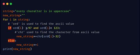 python all uppercase letters