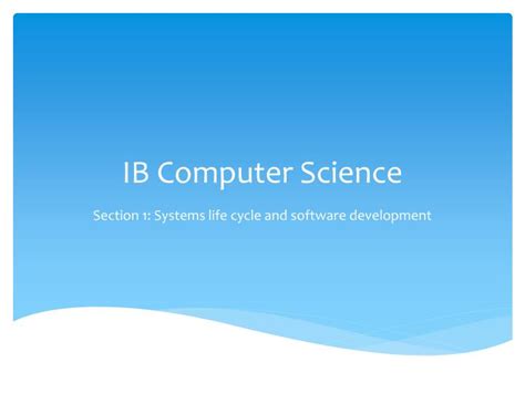 Ppt Ib Computer Science Powerpoint Presentation Free Download Id