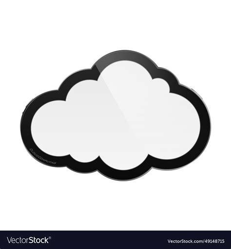 Abstract Isolated Cloud Computing Concept Vector Image