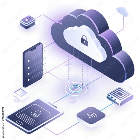 Illustration Of A Multi Factor Authentication Process For Accessing