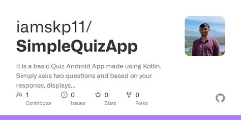 Github Iamskp11simplequizapp It Is A Basic Quiz Android App Made Using Kotlin Simply Asks