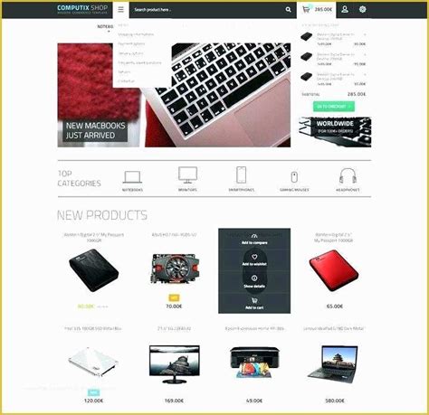 Free Ecommerce Store Template Of E Merce Store Templates Free Download