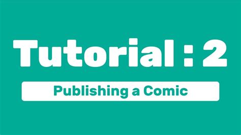 how to publish your first comic on toocheke step by step guide youtube