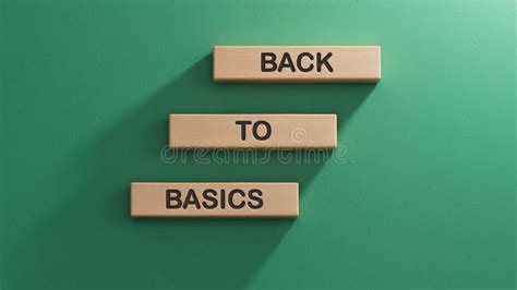 Back To Basics Symbol Concept Word Back To Basics On Wooden Blocks