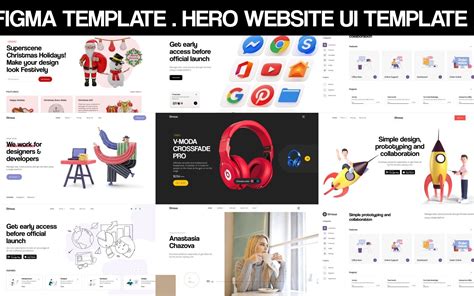 Hero Header Ui Figma Template 296317 Templatemonster