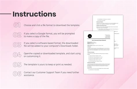 Sales Onboarding Progress Statement Template In Word PDF Google Docs