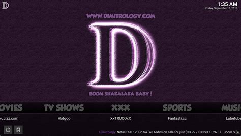 Boom Shakalaka XXX KODI Build Updated V1 20 Dimitrology