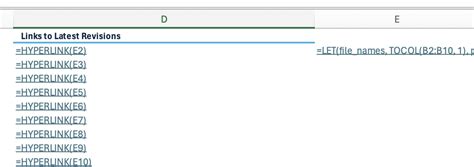 Excel Find Latest Revision And Return Hyperlink Using A Column To Search Stack Overflow