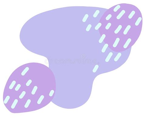 Soft Organic Shape Blob Pastel Form Elements For Decoration Illustration Stock Illustration