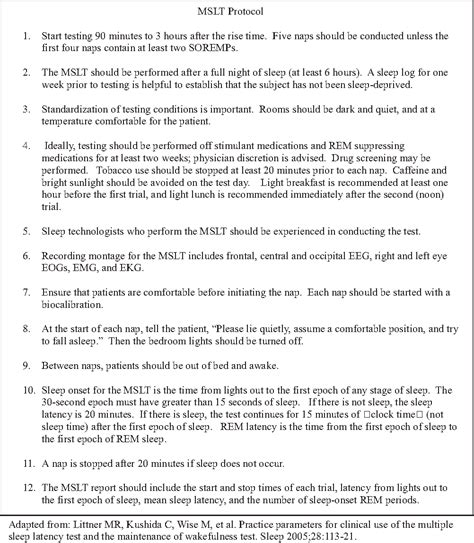 Figure 1 From Multiple Sleep Latency Test And Maintenance Of Wakefulness Test Semantic Scholar