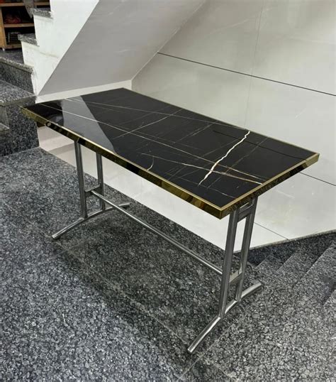 6 Seater Wooden Top Dining Table Set For Restaurant At Rs 3800 Set In