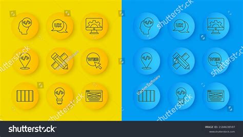 Set Line Color Palette Guide Front Stock Vector Royalty Free Shutterstock