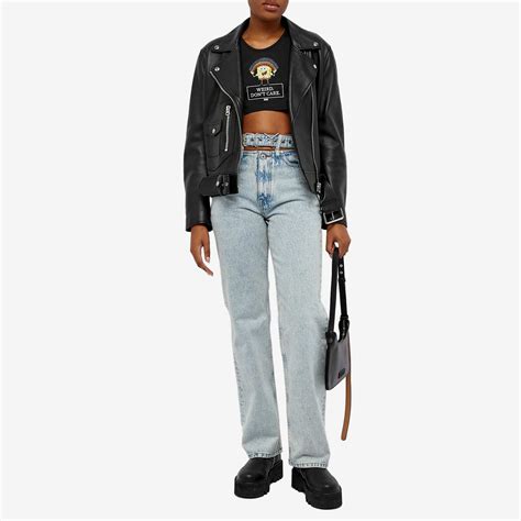 Gcds Womens X Spongebob Dont Care Crop Top In Black Gcds