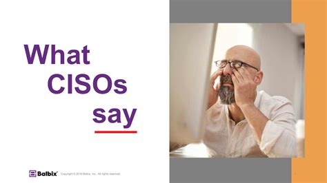 What CISOs Say About The State Of Cybersecurity Balbix