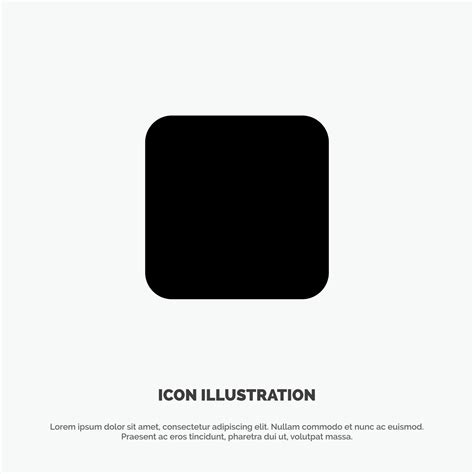 Box Checkbox Unchecked Solid Glyph Icon Vector 18006132 Vector Art At