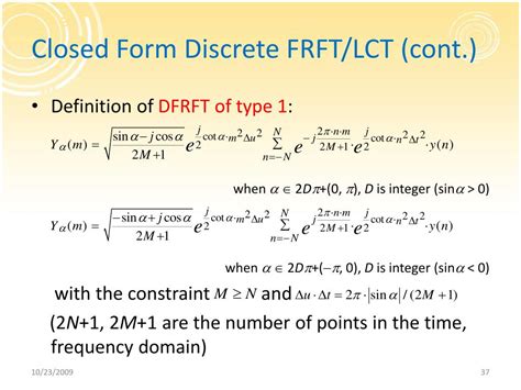 PPT Introduction Of Fractional Fourier Transform FRFT PowerPoint Presentation ID