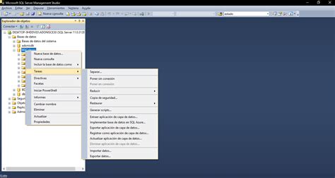 Generando Script De Base De Datos En Sql Server 2012