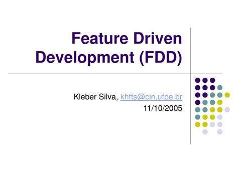 Ppt Feature Driven Development Fdd Powerpoint Presentation Free