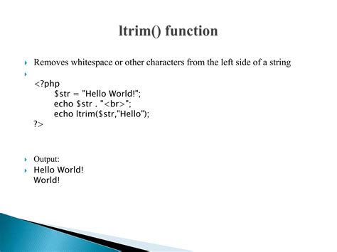 Presentation On Php String Function Part 1 Pptx