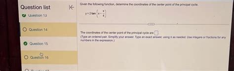 solved question list question 13 question 14 question 15