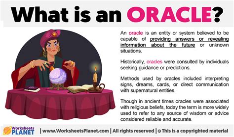 What Is An Oracle Definition Of Oracle