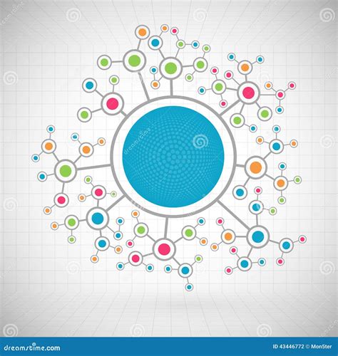 Network Color Technology Communication Background Stock Vector Illustration Of Data Modern
