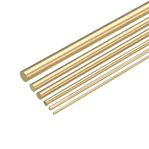 Meccanixity Brass Rods Round Solid Brass Stock Pin 2mm 8mm