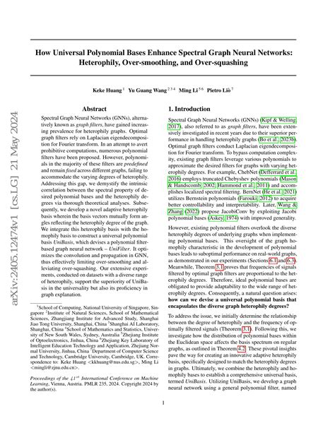 How Universal Polynomial Bases Enhance Spectral Graph Neural Networks
