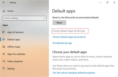 Как изменить программы по умолчанию в Windows 10