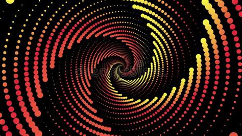 Abstract Glowing Spiral Rotating With Particle Animation Stock Footage Video Of Graphic