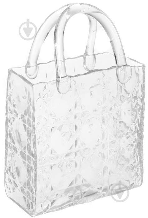 ᐉ Ваза стеклянная сумочка Jz 2129 29 5 см прозрачная • Купить в Киеве Украине • Лучшая цена в